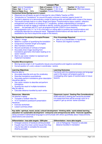 Introduction to Translations - KS3 (Ages 11-14) | Teaching Resources
