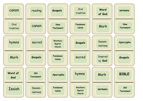 Sacred Writings The Bible | Teaching Resources