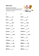 Rally Coach | Teaching Resources