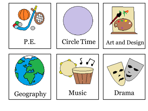 Visual Timetable Templates | Teaching Resources