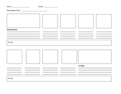 Download free software Primary Storyboard Template - latinomanager