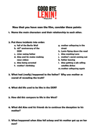 Goodbye Lenin worksheet | Teaching Resources
