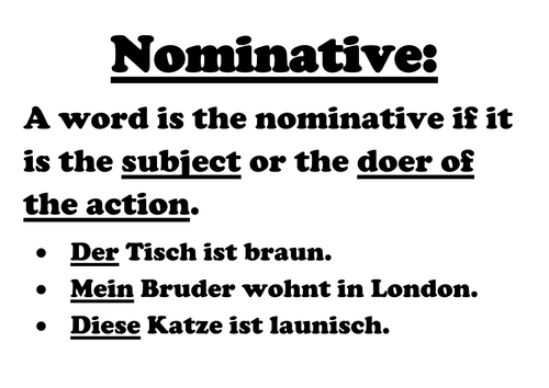 Set of German classroom grammar posters | Teaching Resources