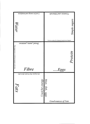 Card sort puzzle on food groups and nutrition | Teaching Resources