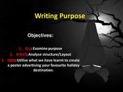 Presentational Devices - Purpose Structure Layout | Teaching Resources