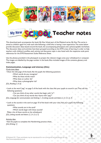 New Experiences: My New School | Teaching Resources