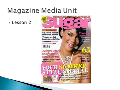 Year 8 Introduction to Print Media Unit | Teaching Resources