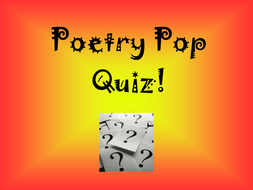 Year 9 Poetry PP's | Teaching Resources