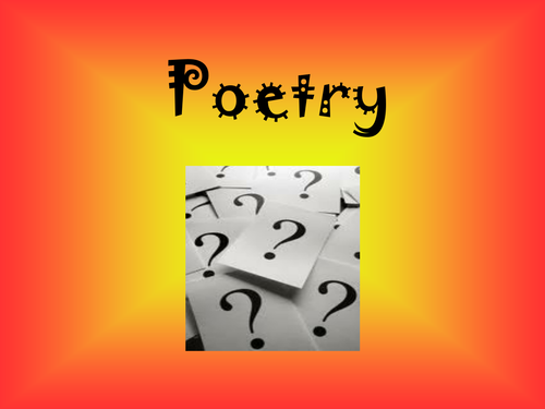 Year 9 Poetry PP's | Teaching Resources