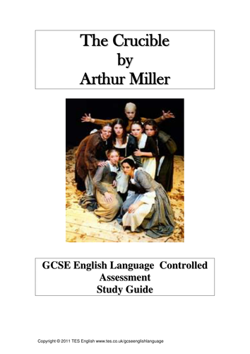 The Crucible Controlled Assessment: Workbook | Teaching Resources
