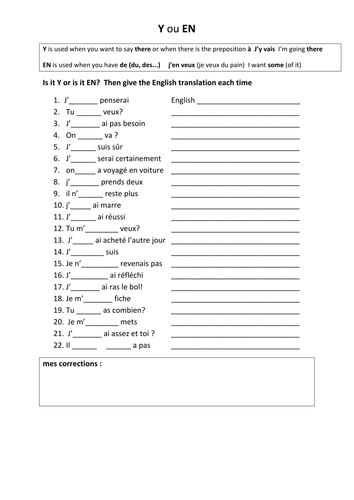 Y or EN? | Teaching Resources