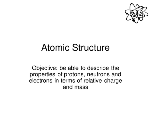 Atomic Structure | Teaching Resources Atomic Structure | Teaching Resources