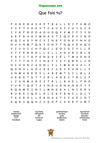 Que fais tu? Focus on je joue or je fais | Teaching Resources