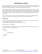 HTML Reference Guide | Teaching Resources