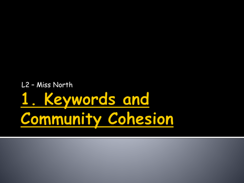 Community Cohesion | Teaching Resources
