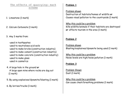 Quarrying Limestone-problems | Teaching Resources