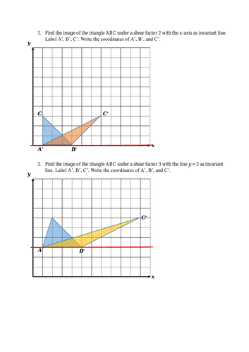GCSE Maths: Shear transformation lesson. | Teaching Resources