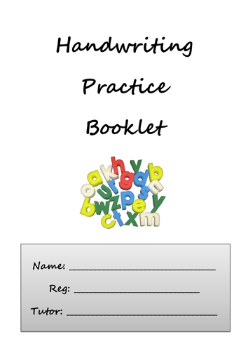 Handwriting Practice Booklet | Teaching Resources