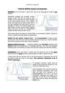 Random and Systematic Errors | Teaching Resources