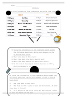 Reading Timetables | Teaching Resources