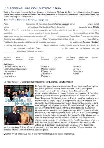 Little synopsis of movies for starter activity | Teaching Resources