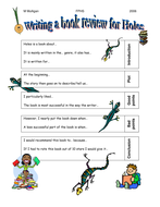 Holes lesson on writing a book review | Teaching Resources