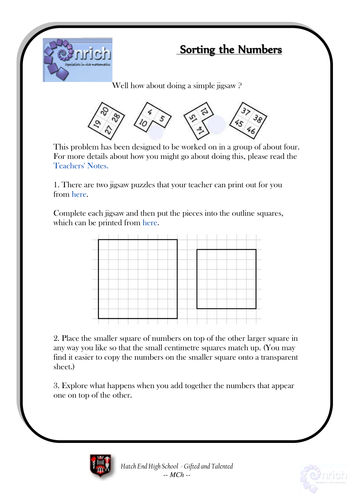 KS4/KS3 Maths Gifted and Talented Worksheets | Teaching Resources