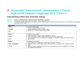 AQA English Language 3a Reading | Teaching Resources