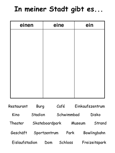 FCSE German - Freizeitmoglichkeiten part 2 | Teaching Resources