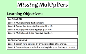 Missing Multipliers - NRICH activity | Teaching Resources