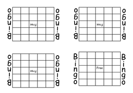 Blank Bingo Card | Teaching Resources