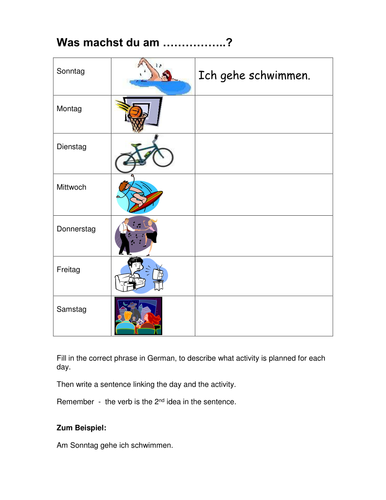 Meine Freizeit | Teaching Resources