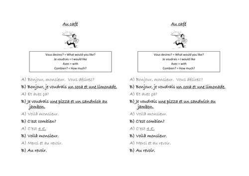 Au café conversation | Teaching Resources