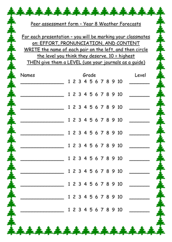 Weather role play activity / listening worksheet | Teaching Resources
