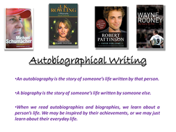 Autobiographical Writing by johncallaghan - Teaching Resources - Tes