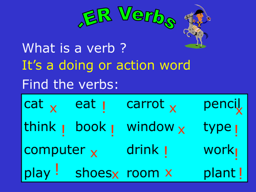 -ER verbs PowerPoint | Teaching Resources