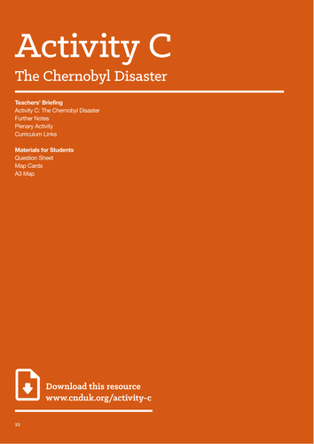 The Chernobyl Disaster by PeaceEducation - Teaching Resources - TES