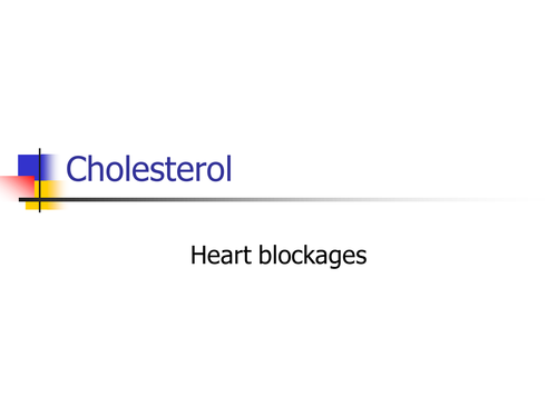 Cholesterol | Teaching Resources