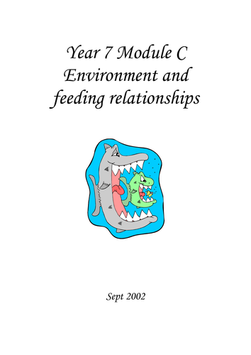 Unit 7c: Environment And Feeding Relationships Sow | Teaching Resources