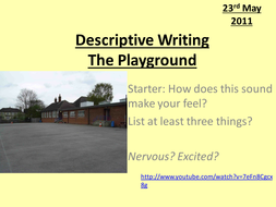 6 Descriptive Writing – The Playground | Teaching Resources