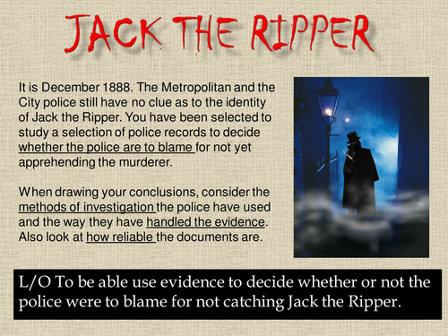 Jack the Ripper | Teaching Resources