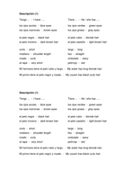 Los ojos, el pelo y la talla | Teaching Resources