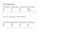 Price Tag - Chords and Lyrics | Teaching Resources