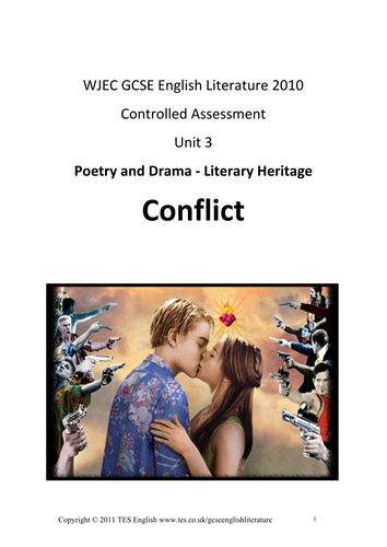 Romeo and Juliet - Conflict Controlled Assessment | Teaching Resources