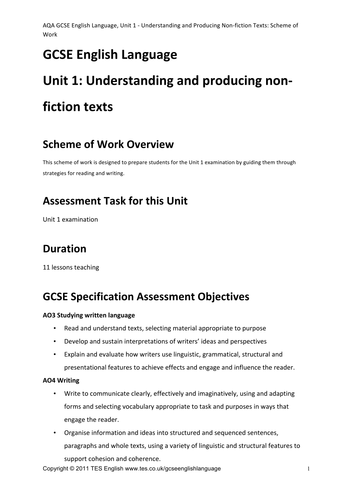 Understanding & Producing Non-fiction Texts | Teaching Resources