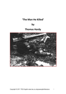 'The Man He Killed' by Hardy Teaching Resources | Teaching Resources