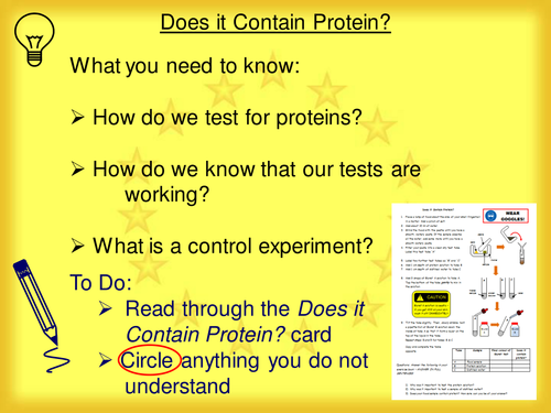 Does it contain protein? | Teaching Resources