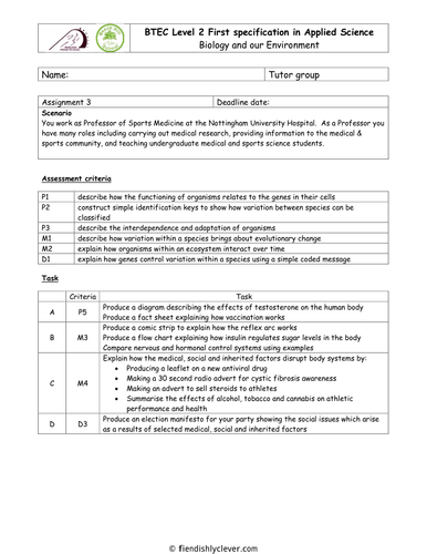 BTEC Applied Science: Sports Science | Teaching Resources
