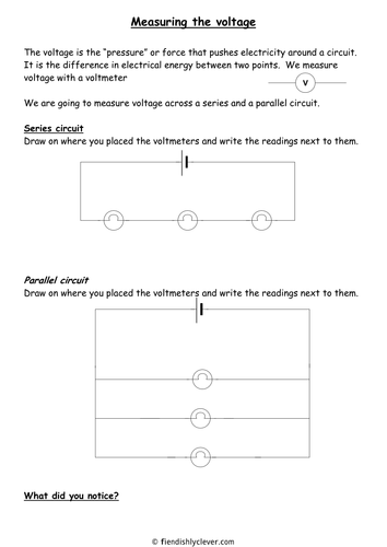 Measruing the Voltage | Teaching Resources