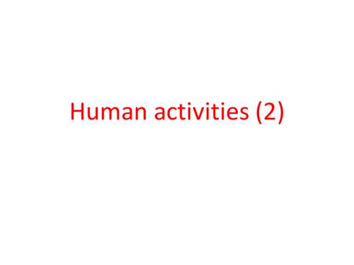 BTEC Applied Science: Human Activities | Teaching Resources